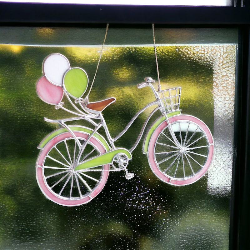 Stained Glass Bike - Etsy