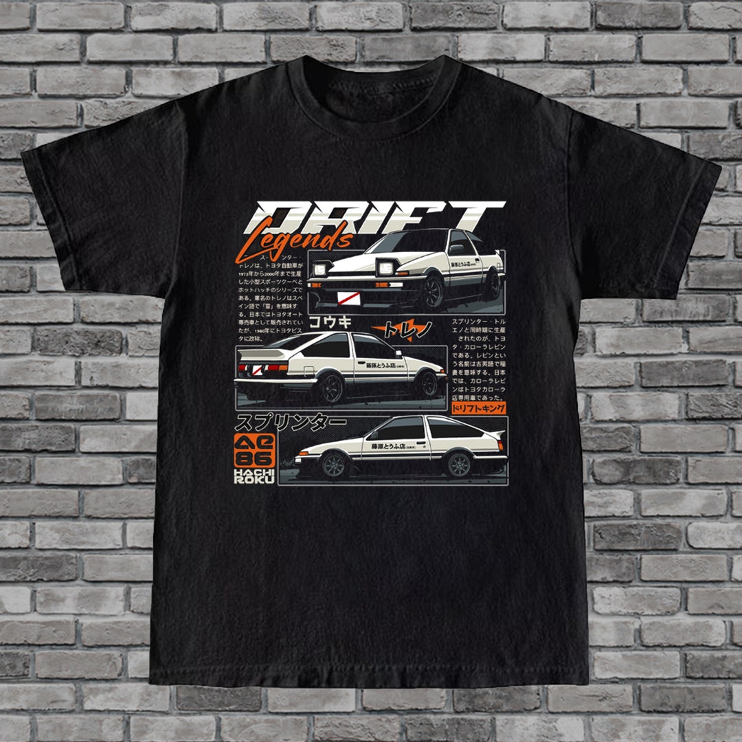 Classic Toyota AE86 Graphic Tee JDM Style Shirt for Car Enthusiasts ...