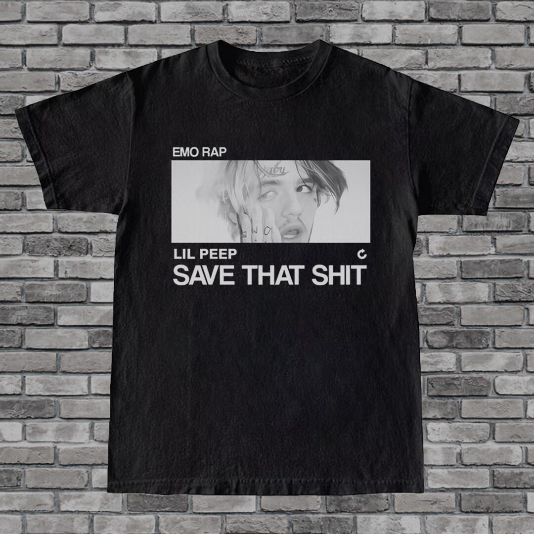 Lil Peep Shirt, Lil Peep Merch, Vintage Graphic Rapper Shirt, Hip Hop ...
