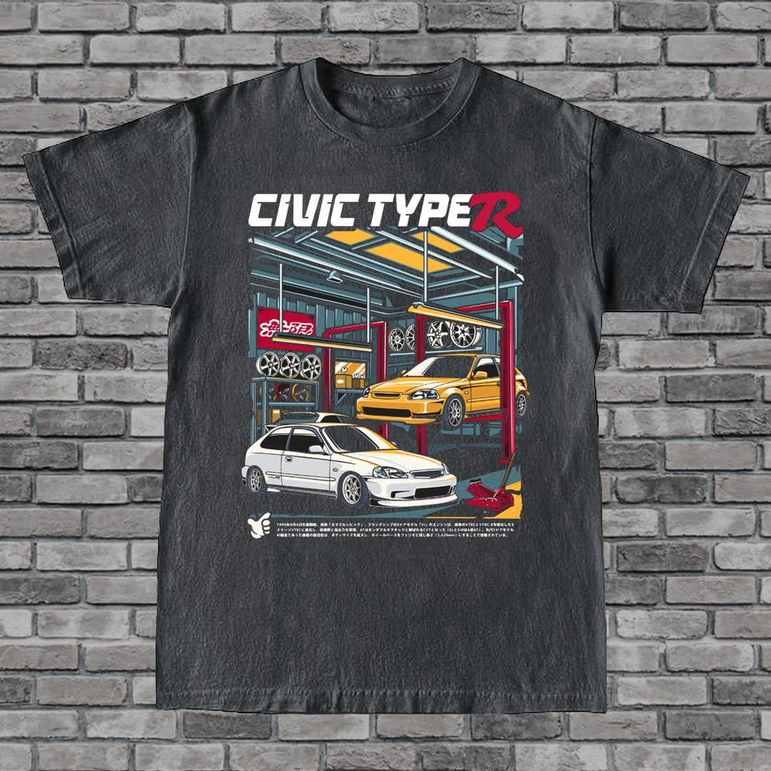 Vintage Honda Civic Type R Graphic Tee JDM Classics for Civic Lovers ...