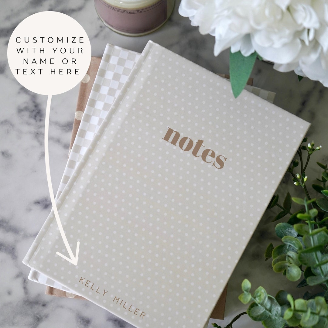 Personalized Notebook With Blank Pages Journal With Custom Name Date ...