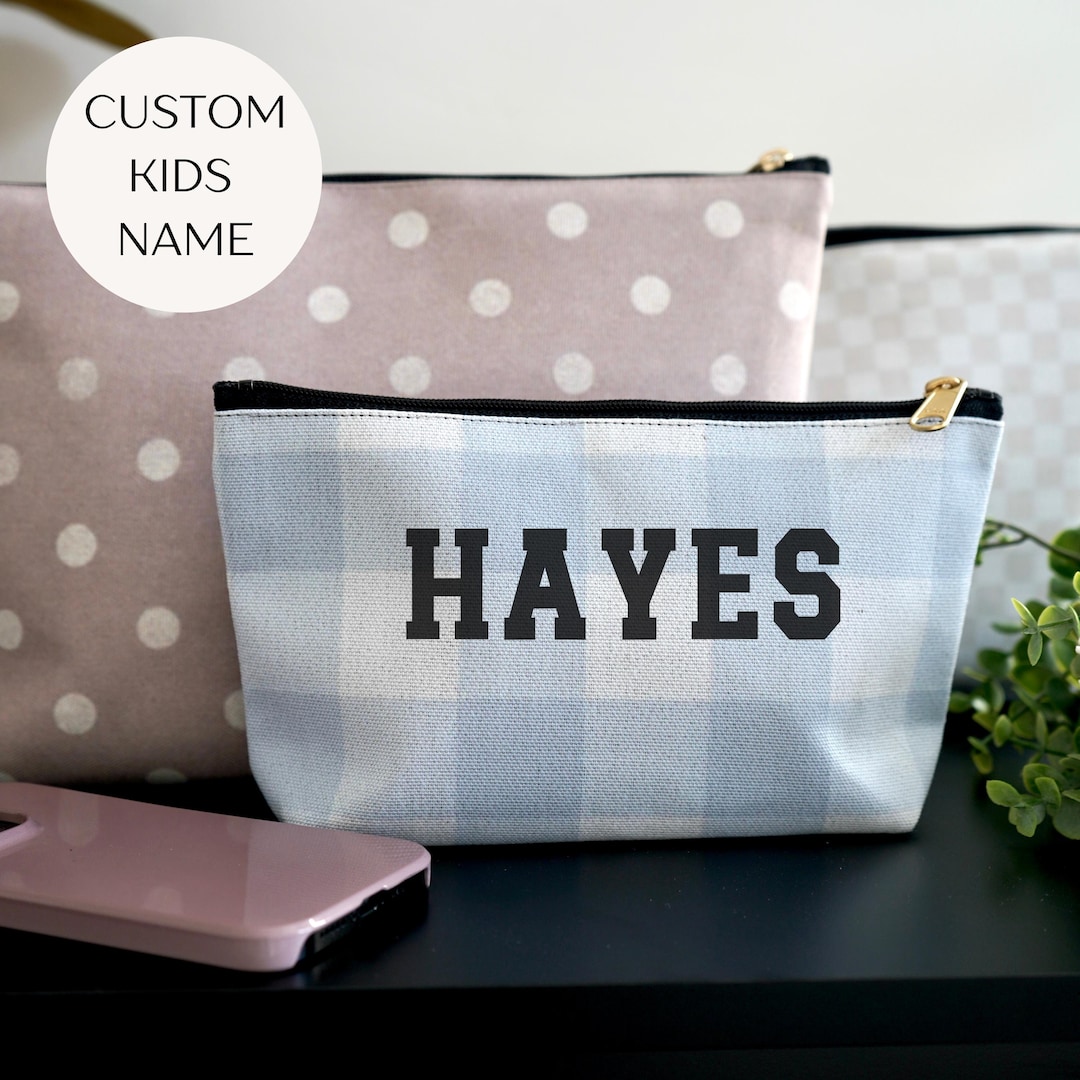 Personalized Kids Pouch – Custom Kids Name Pouch for Diaper Bag ...