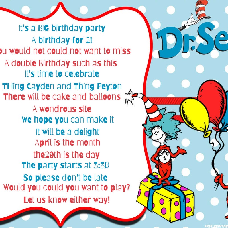 Dr Seuss Clipart - Etsy