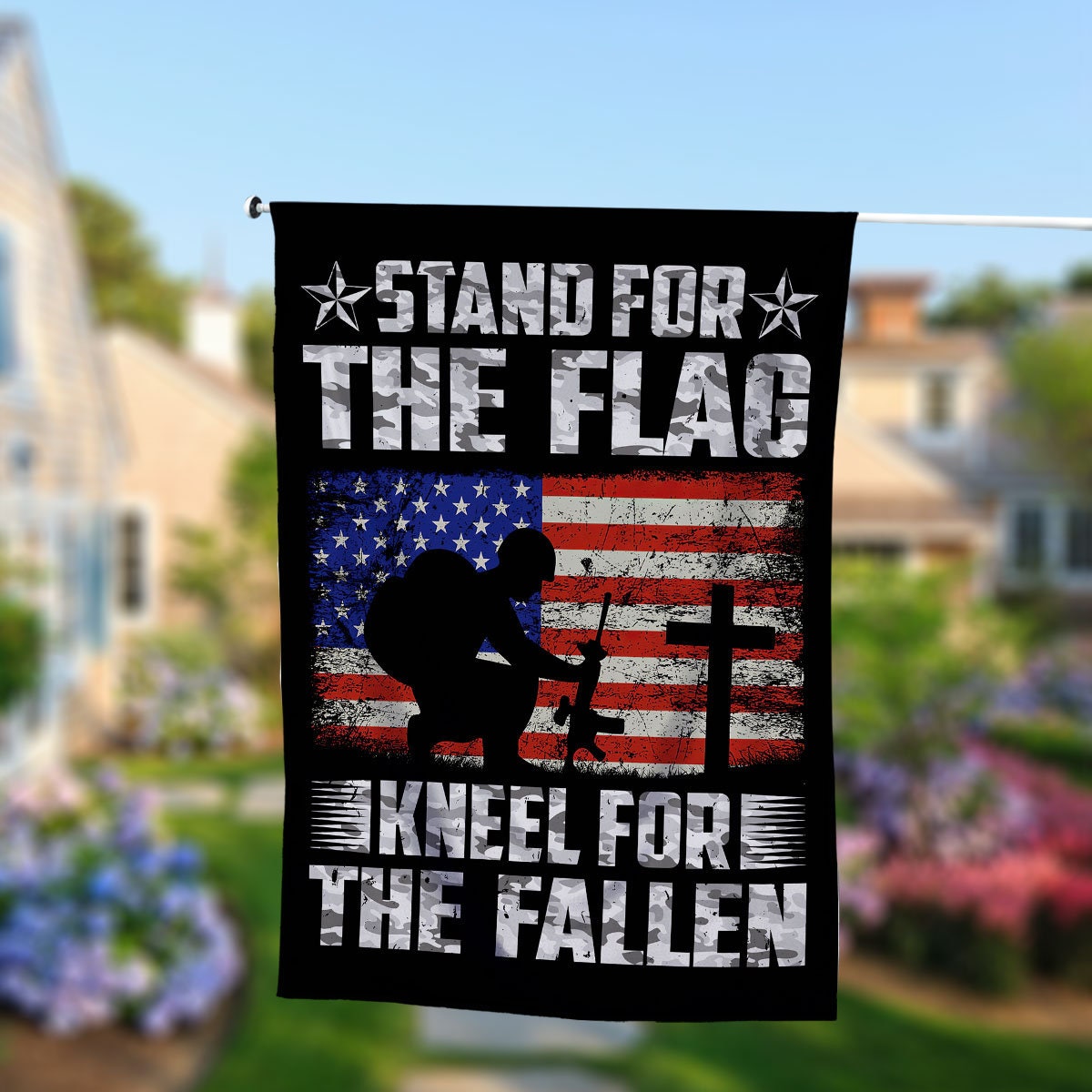 Stand For The Flag Kneel For The Fallen 4th July Flag, Faith Hope Love ...