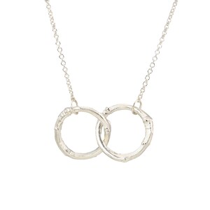 Sterling Silver Double Twig Circle Necklace - Mother, Child Branch ...