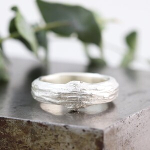 Mans Sterling Silver Branch Wedding Ring - Thick, Chunky Mens Twig Ring ...