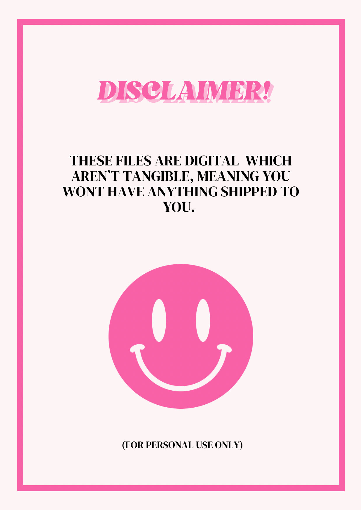 Pink Simple Weekly Planner, Pink, Printable, Good for Goodnotes ...