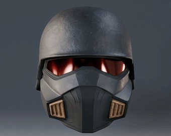 Helldivers 2 Light Gunner Helmet Cosplay 3d Print 3d Printed Helmet