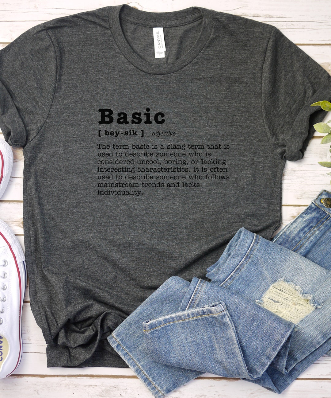 BASIC Tee, Slang T-shirt, Definition T-shirt, Gen X-Y-Z, Statement Tee ...