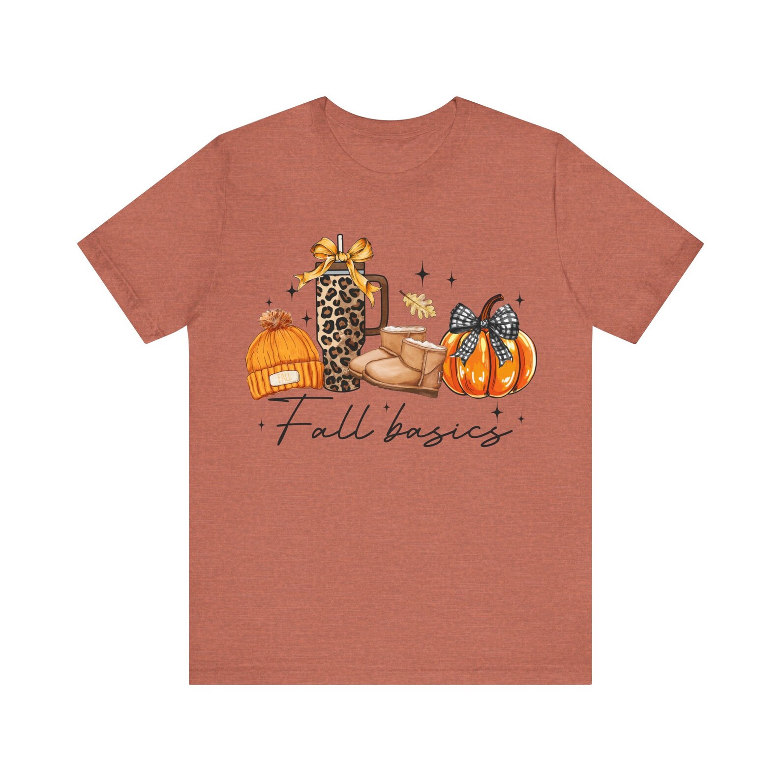 Retro Fall Shirt, Fall Basics T-shirt, Cute Fall Tee, T Shirt, Pumpkin ...