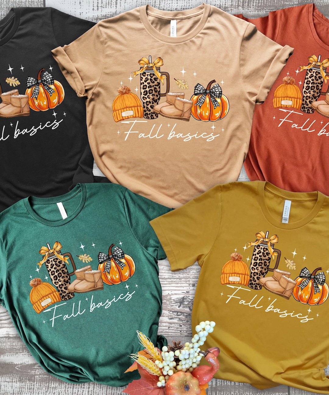 Retro Fall Shirt, Fall Basics T-shirt, Fall Tee Shirt, Retro Fall ...