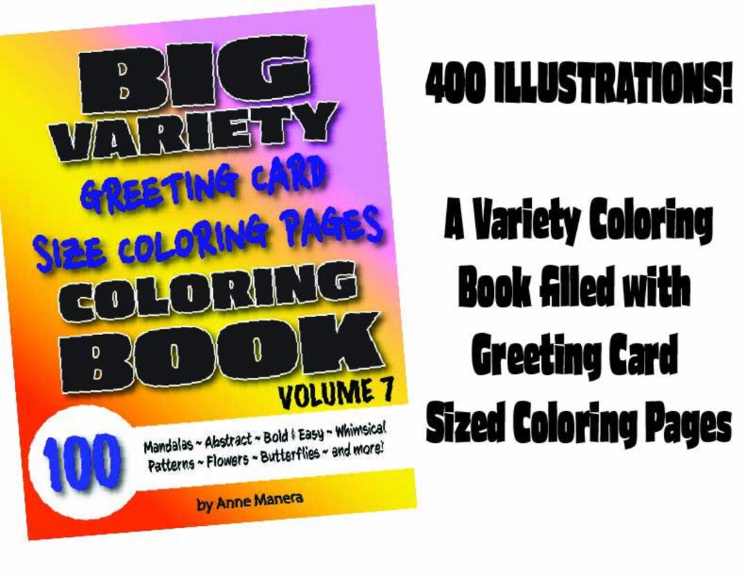Variety Coloring Book: 100 Pages, Mandalas, Florals (instant Download ...