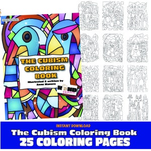 The Cubism Coloring Book Written and Illustrated by Anne Manera PDF ...