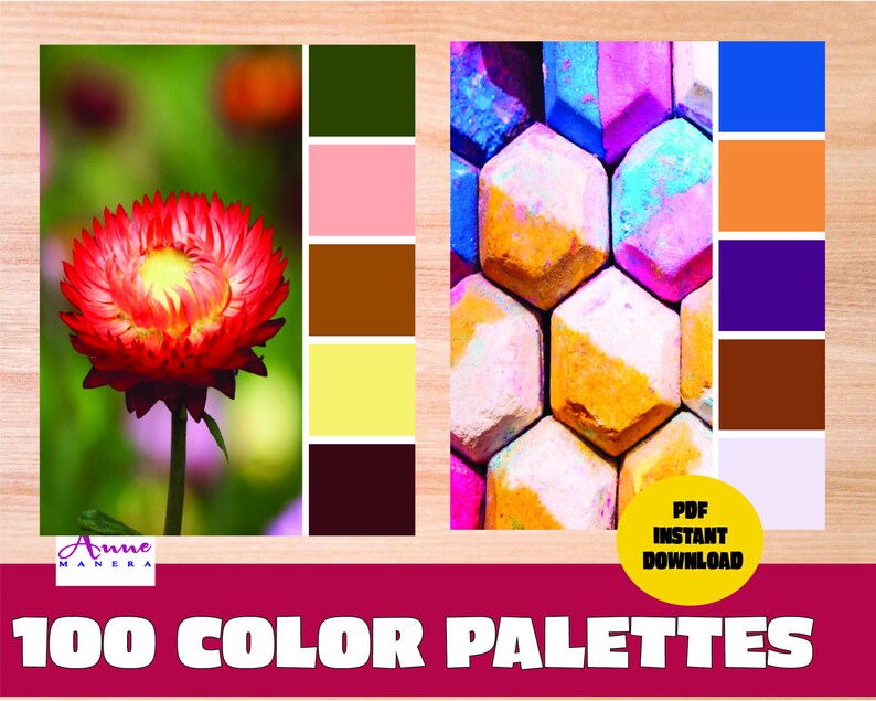 Color Inspiration 100 Color Palettes for - Etsy