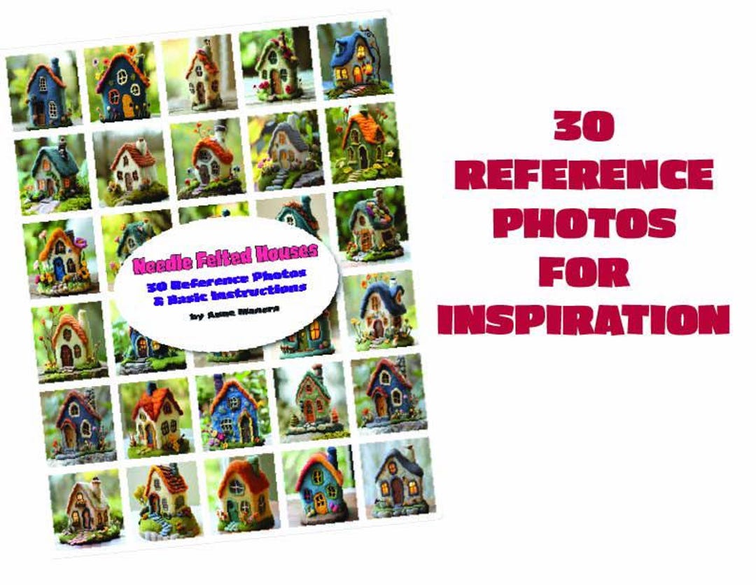 Needle Felted Houses: 30 Reference Photos & Basic Instructions - Etsy