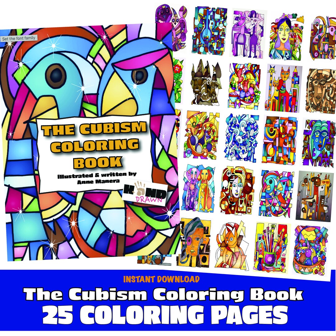 The Cubism Coloring Book Written and Illustrated by Anne Manera PDF ...