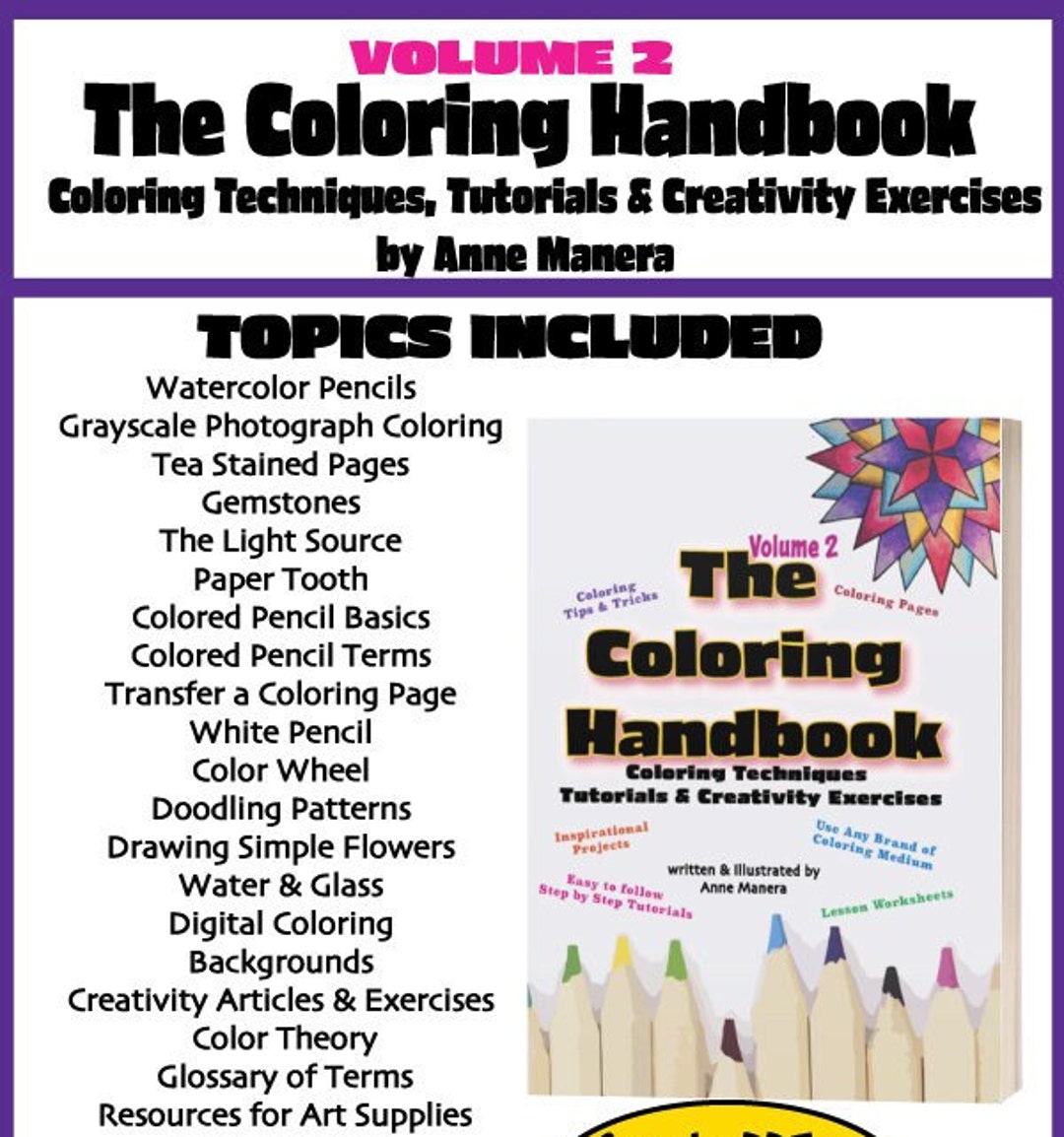The Coloring Handbook Volume 2 Coloring Techniques & Step by Step ...