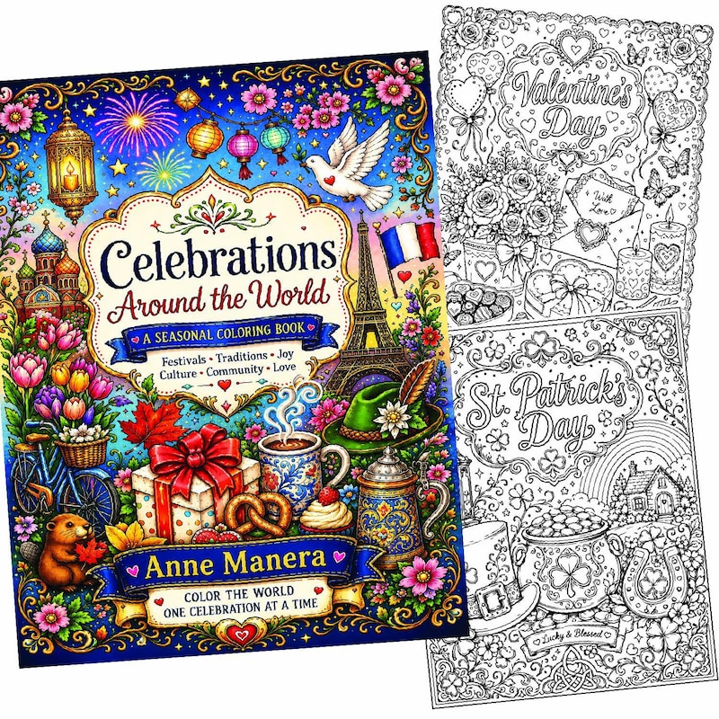 Holiday Coloring Book - Etsy