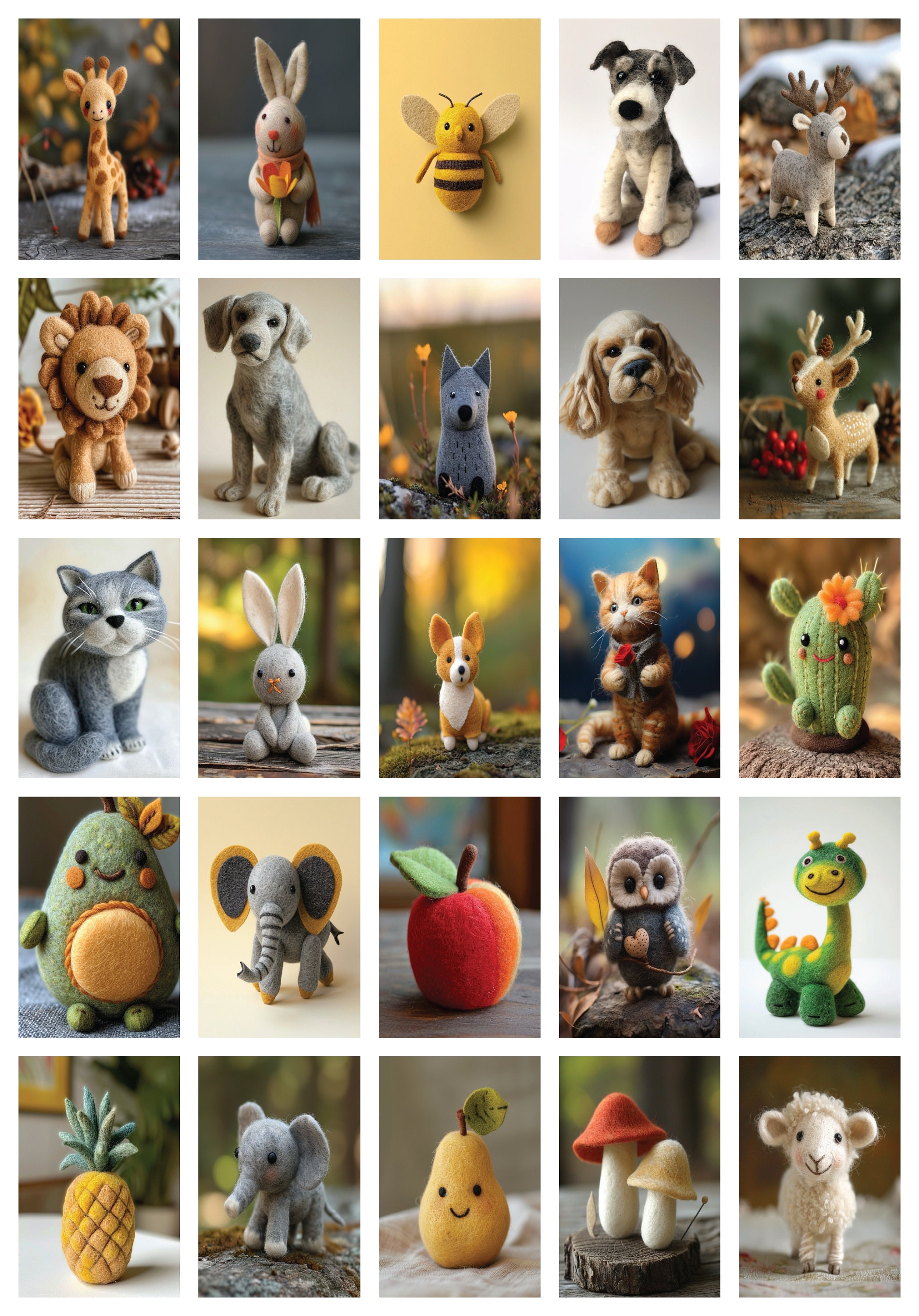 Needle Felting Handbook: 3D Figurine Reference Photos - Etsy