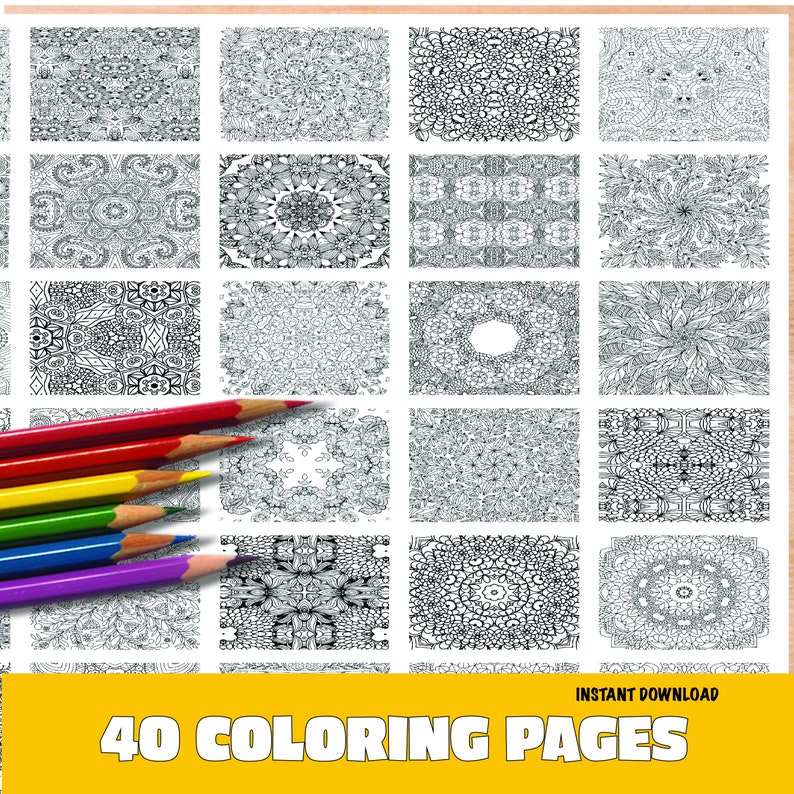 Fusion Coloring Book Illustrated by Anne Manera Instant Download 40 ...