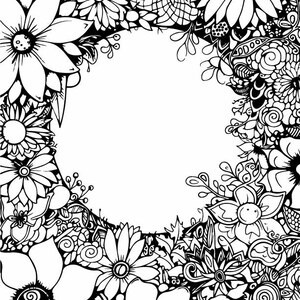 100 Clusters of Flowers Coloring Book Relaxing for Adults, Seniors ...