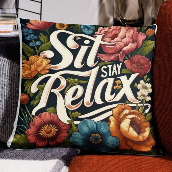 Sit Stay Pillows - Etsy