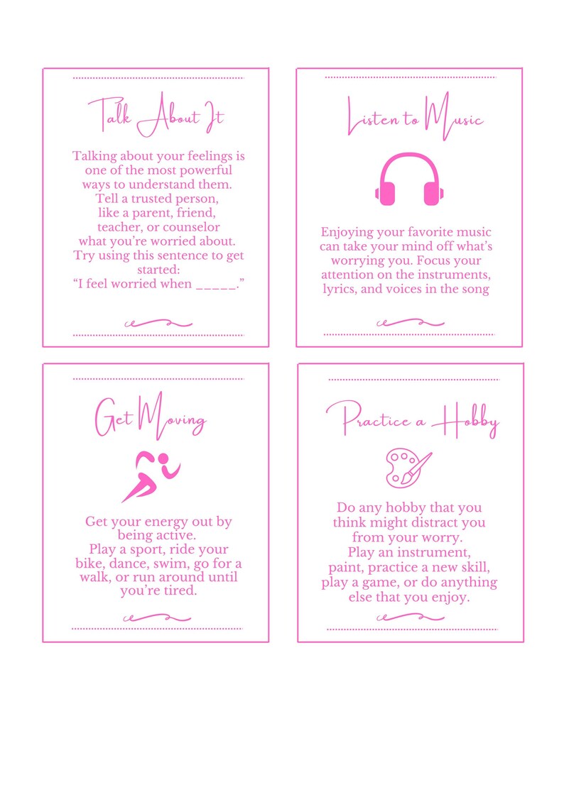 DBT Coping Skills Flash Cards: Mental Health, PTSD (printable) - Etsy