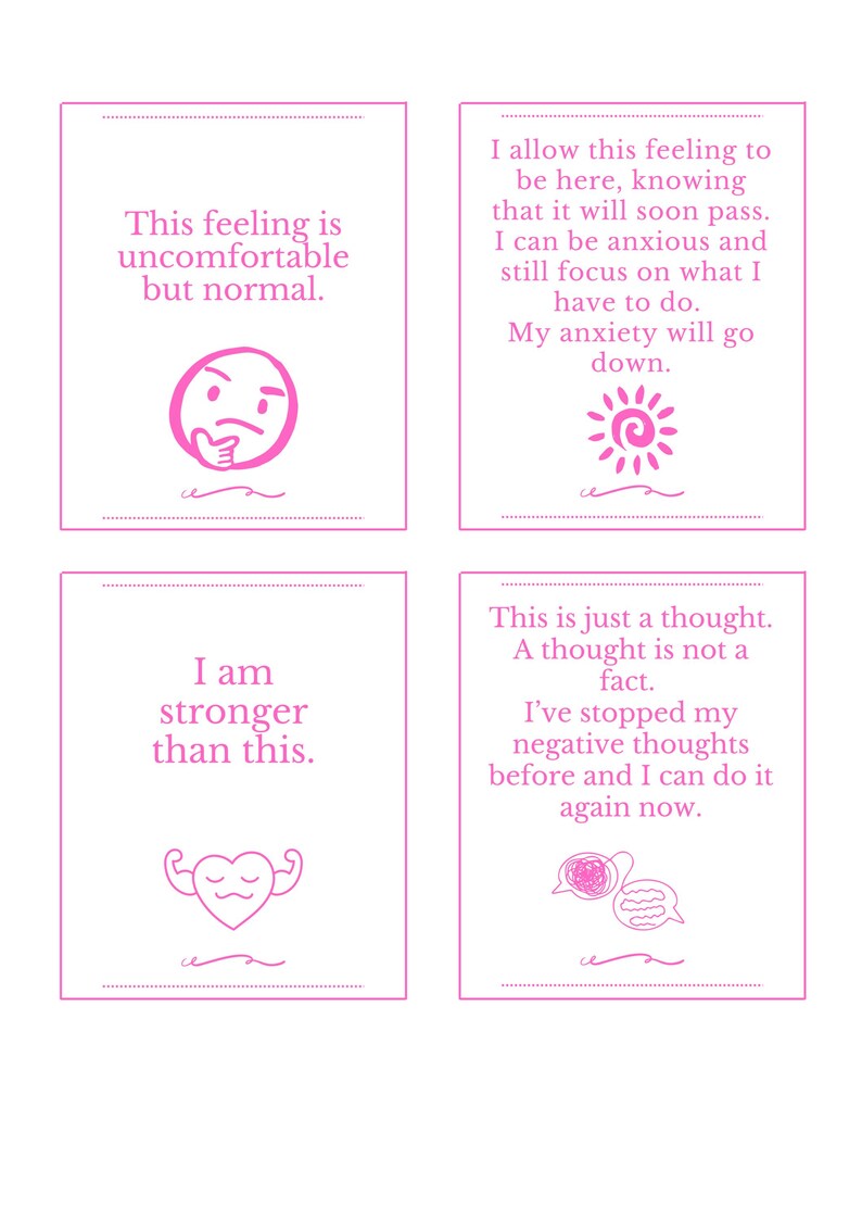DBT Coping Skills Flash Cards: Mental Health, PTSD (printable) - Etsy