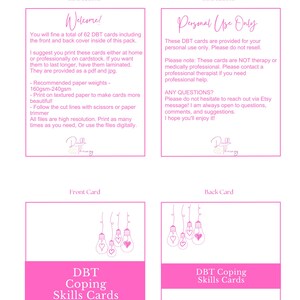 DBT Coping Skills Flash Cards: Mental Health, PTSD (printable) - Etsy