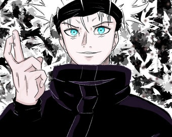 Gojo Satoru Sublimation Jujutsu Kaisen PNG jujutsu Kaisen Sublimate ...