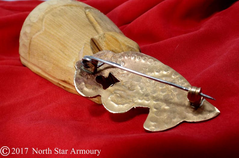Viking/anglo-saxon Brass Raven Brooch - Etsy