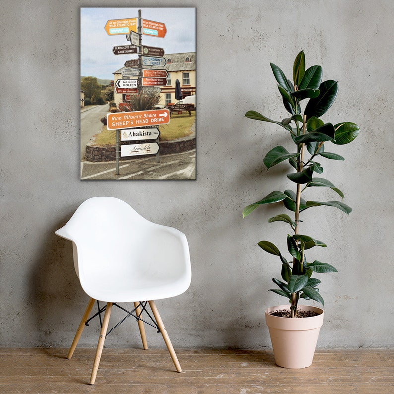 Crazy Irish Road Signs Durrus Co. CORK IRELAND Canvas - Etsy