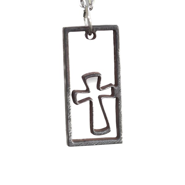 Damascus Cross Necklace - Etsy