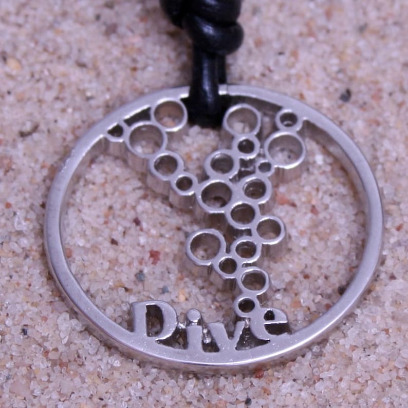 Scuba Diving Jewelry Scuba Diver Gear Pewter Pendant Round Gold Plated ...