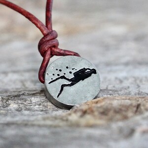 Scuba Diving Gift Diver Necklace Scuba Jewelry Pewter Pendant and ...
