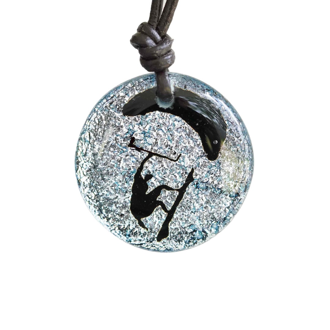 Kiteboarding Jewelry Leather Cord Kitesurfing Surfer Necklace Beach ...