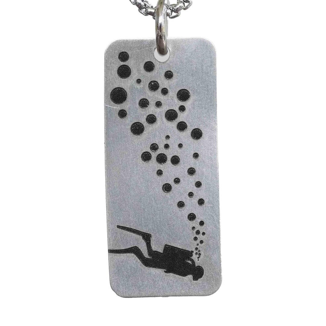 Scuba Diving Necklace Featuring the Down Flag-ideal Scuba Jewelry Gift ...