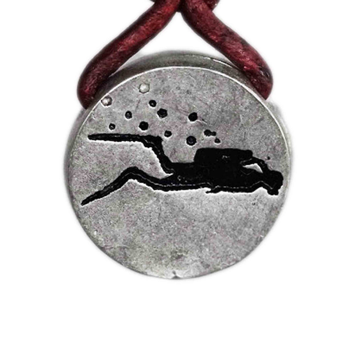 Scuba Diving Gift Diver Necklace Scuba Jewelry Pewter Pendant and ...