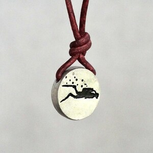 Scuba Diving Gift Diver Necklace Scuba Jewelry Pewter Pendant and ...
