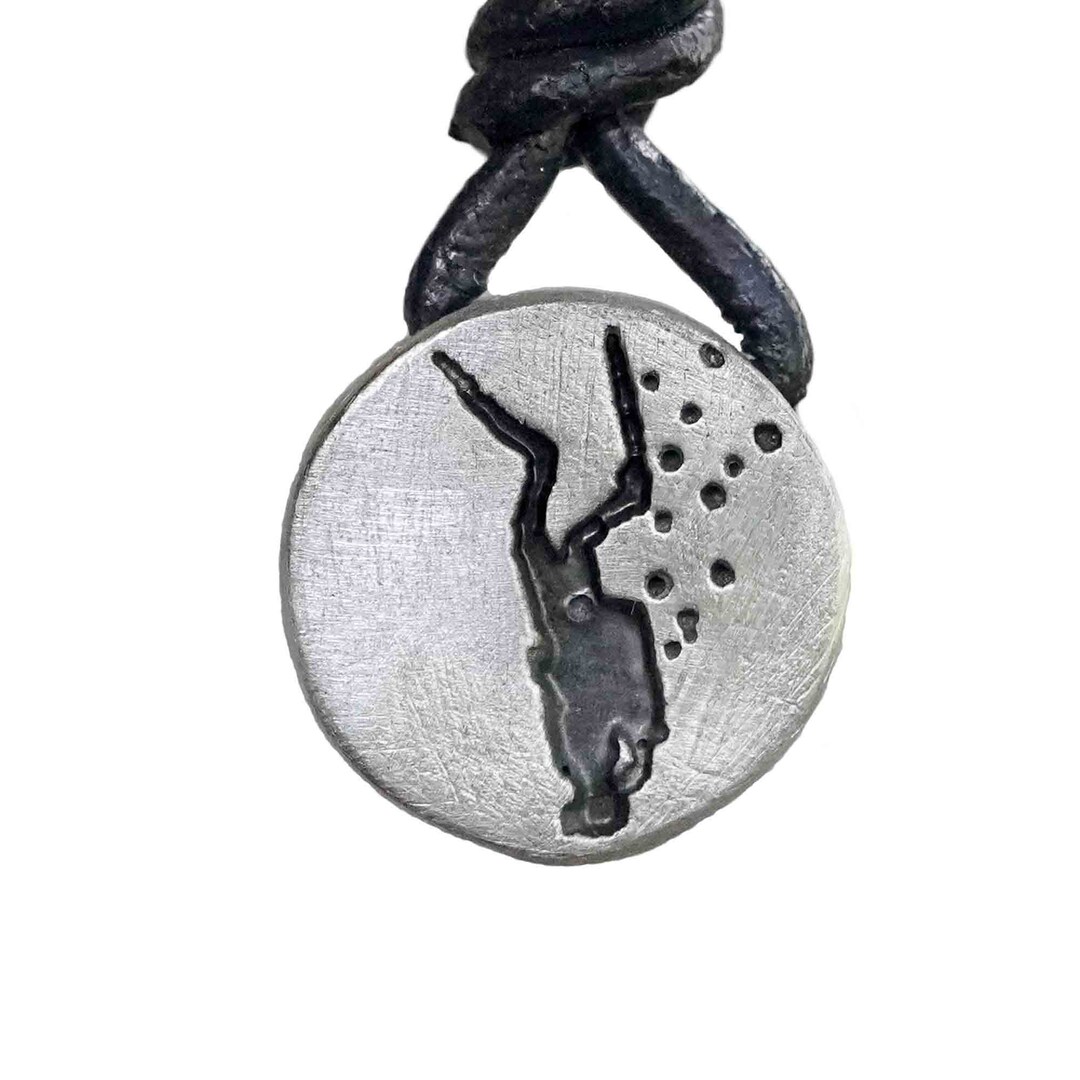 Scuba Diving Gift Necklace Pewter Diving Jewelry Design by Zulasurfing ...
