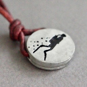 Scuba Diving Gift Diver Necklace Scuba Jewelry Pewter Pendant and ...