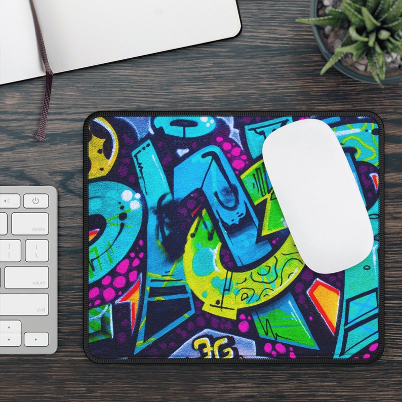 Graffiti Deskmat Desk Mat Aesthetic Custom Mouse Pad Desk Decor ...