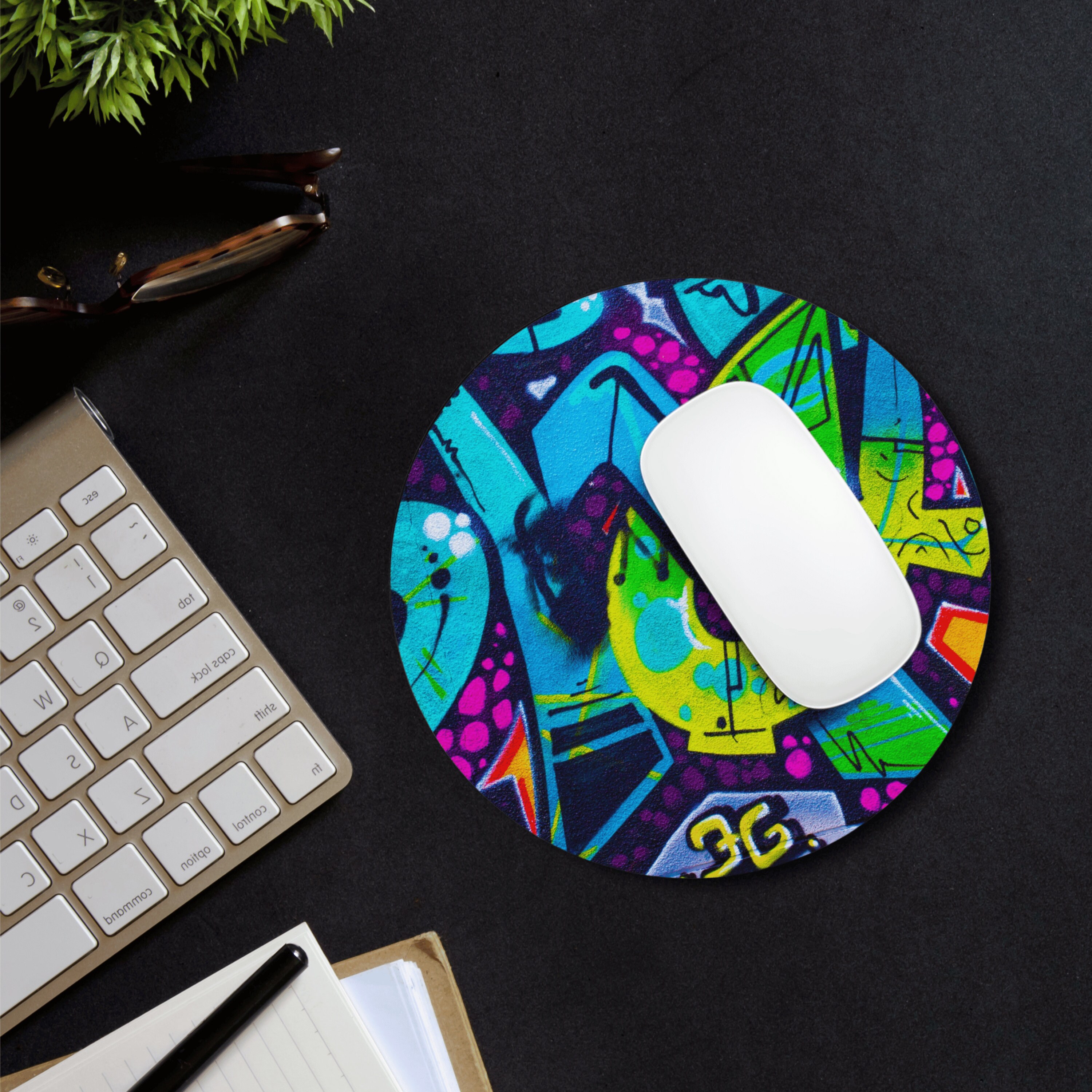 Graffiti Deskmat Desk Mat Aesthetic Custom Mouse Pad Desk Decor ...