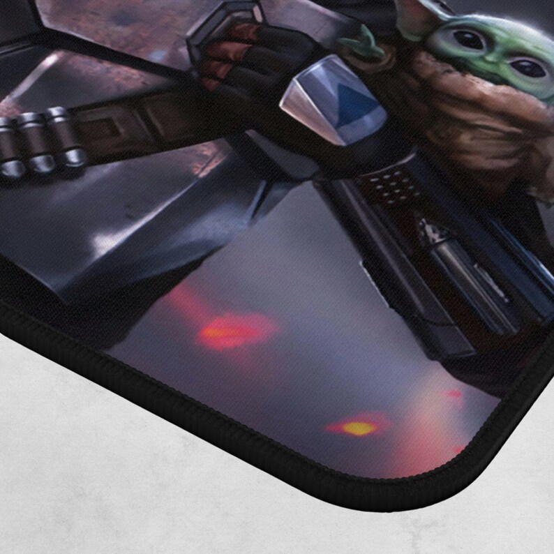 Mandalorian Playmat Star Wars Unlimited Baby Yoda Mouse Pad Boba Fett ...