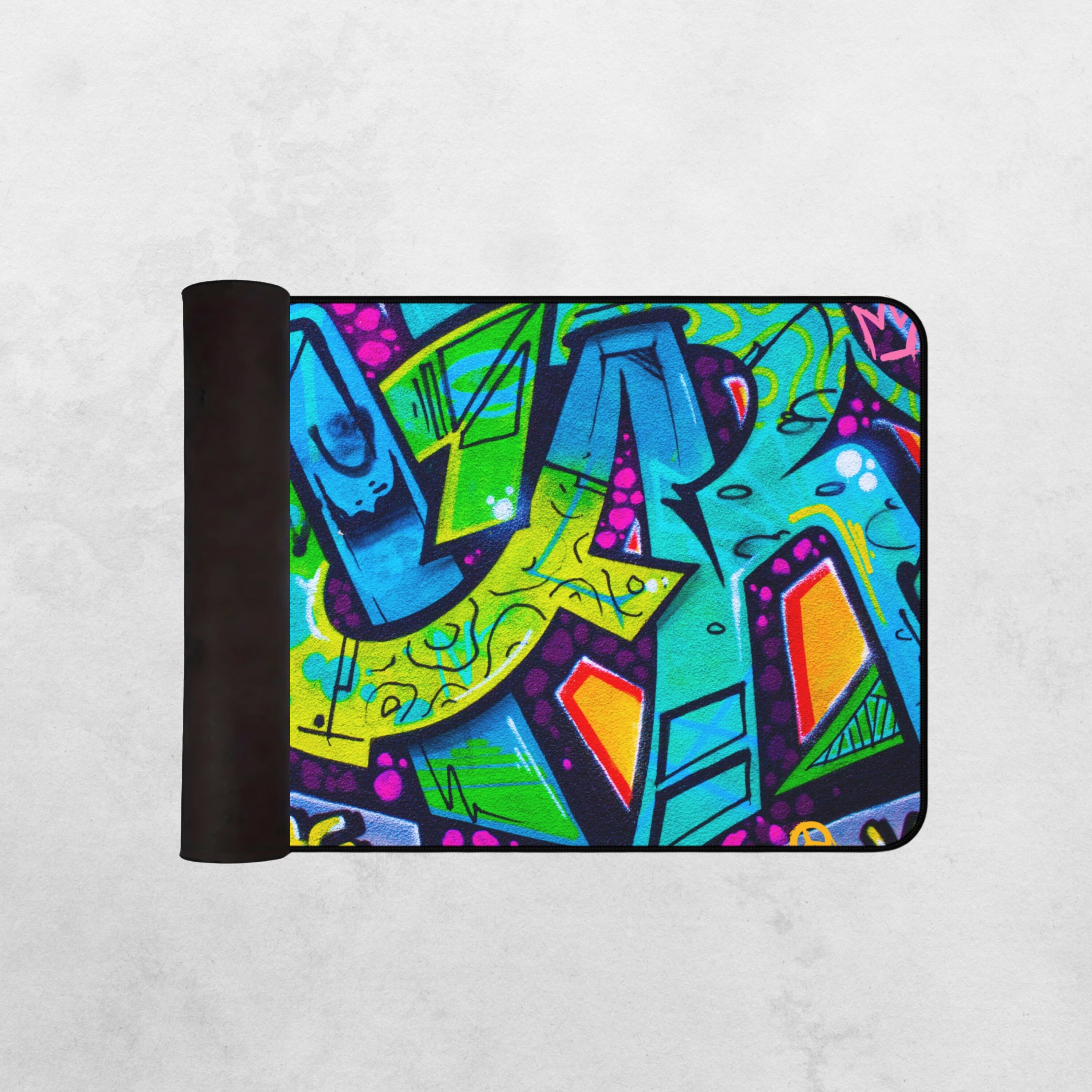 Graffiti Deskmat Desk Mat Aesthetic Custom Mouse Pad Desk Decor ...