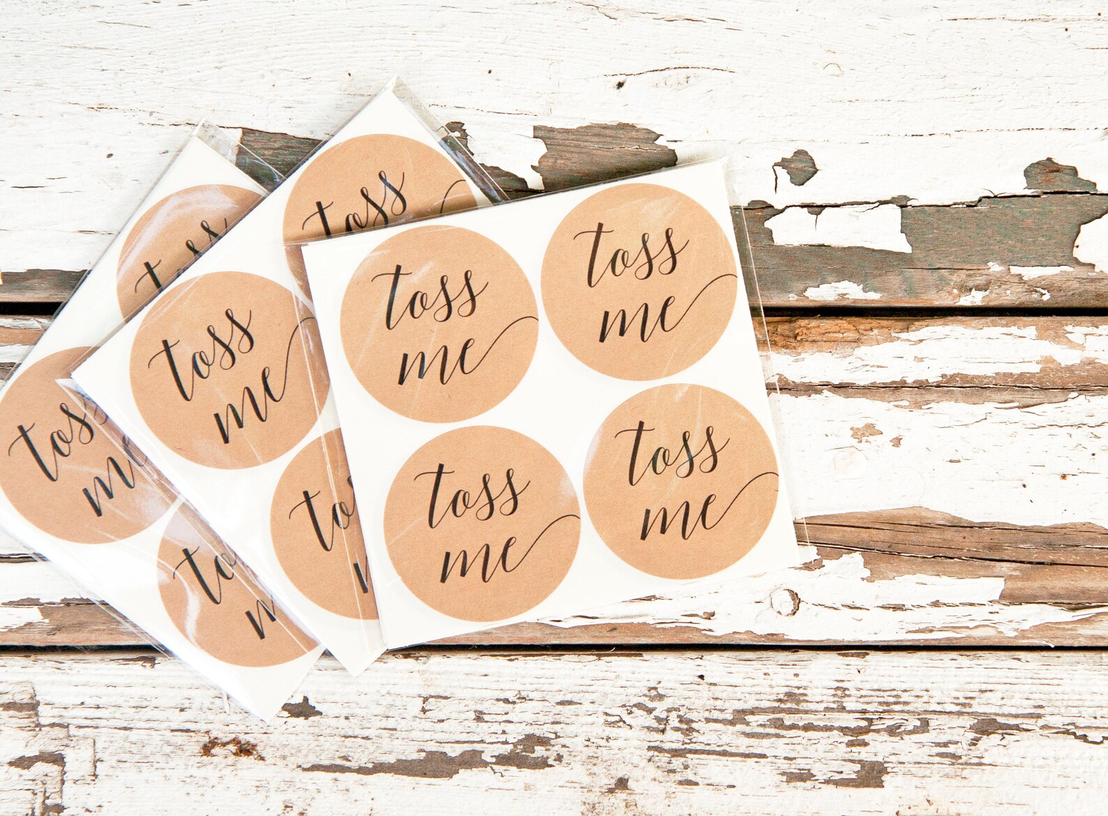 Toss Me Wedding Favor Stickers Confetti Lavender Petals | Etsy
