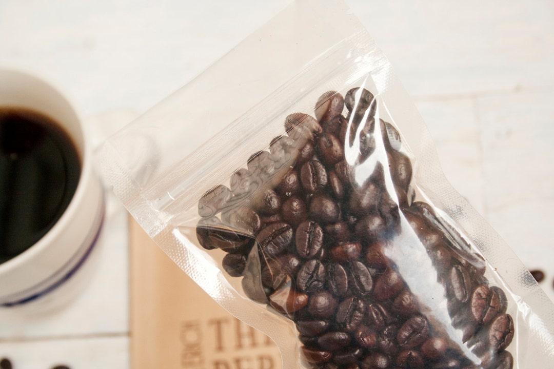 Plastic Zip Coffee Bag DIY Inserts for Ground Coffee Favors Keeps ...