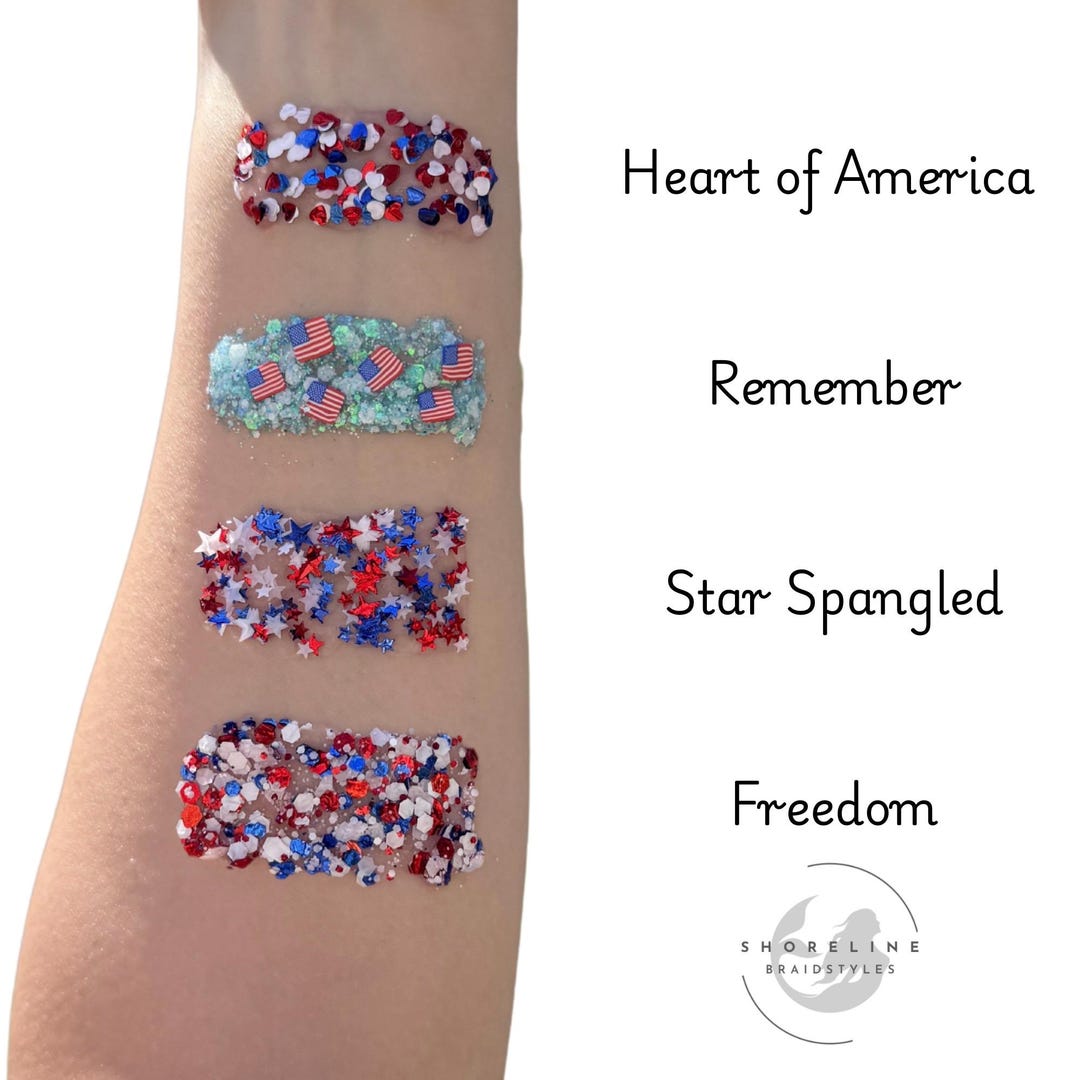 Patriotic Collection Hair Glitter Gel - Etsy