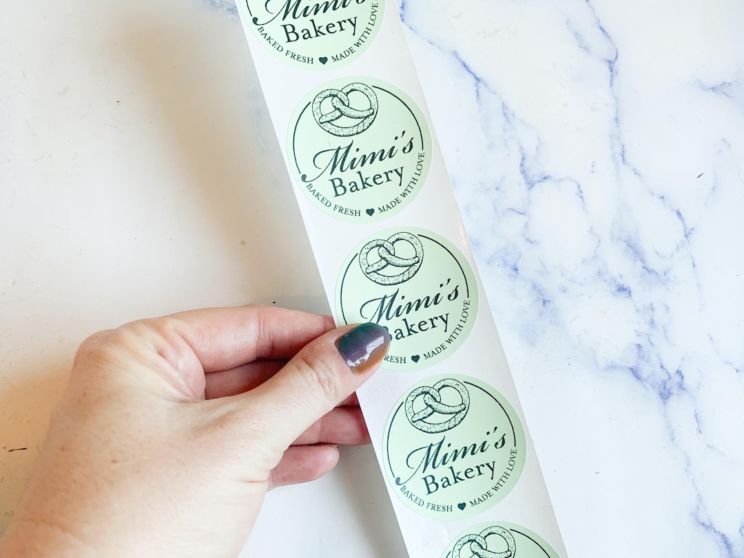Custom Logo Stickers: Home Baker Labels, Small Business Stickers - Etsy