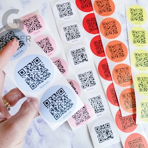 Custom 2” QR Code Stickers, QR Labels for Packaging, Parties ...